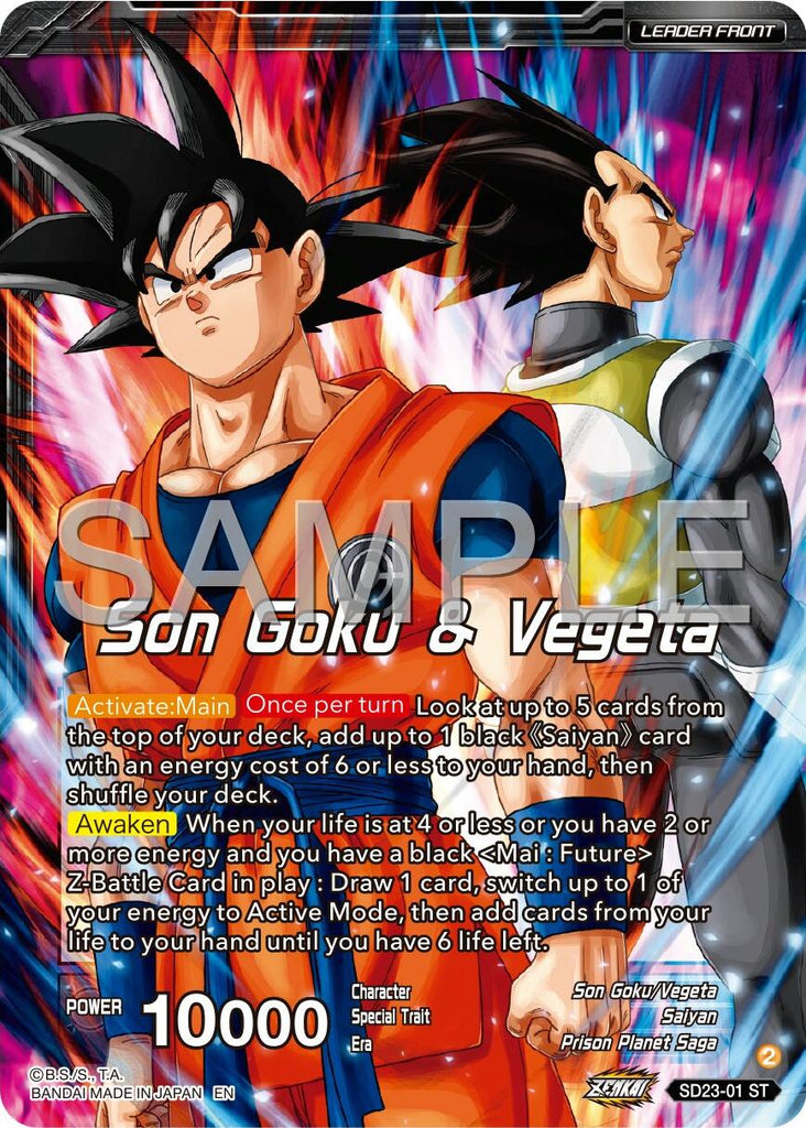 Son Goku & Vegeta // SSB Vegito, Shining Warrior (SD23-01) [Premium 7t