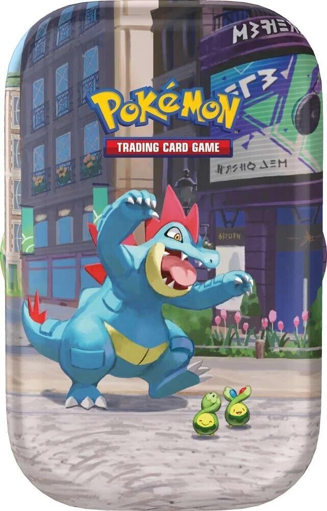 Lumiose City Mini Tin (Feraligatr & Budew) – Dynamic Card Collectors