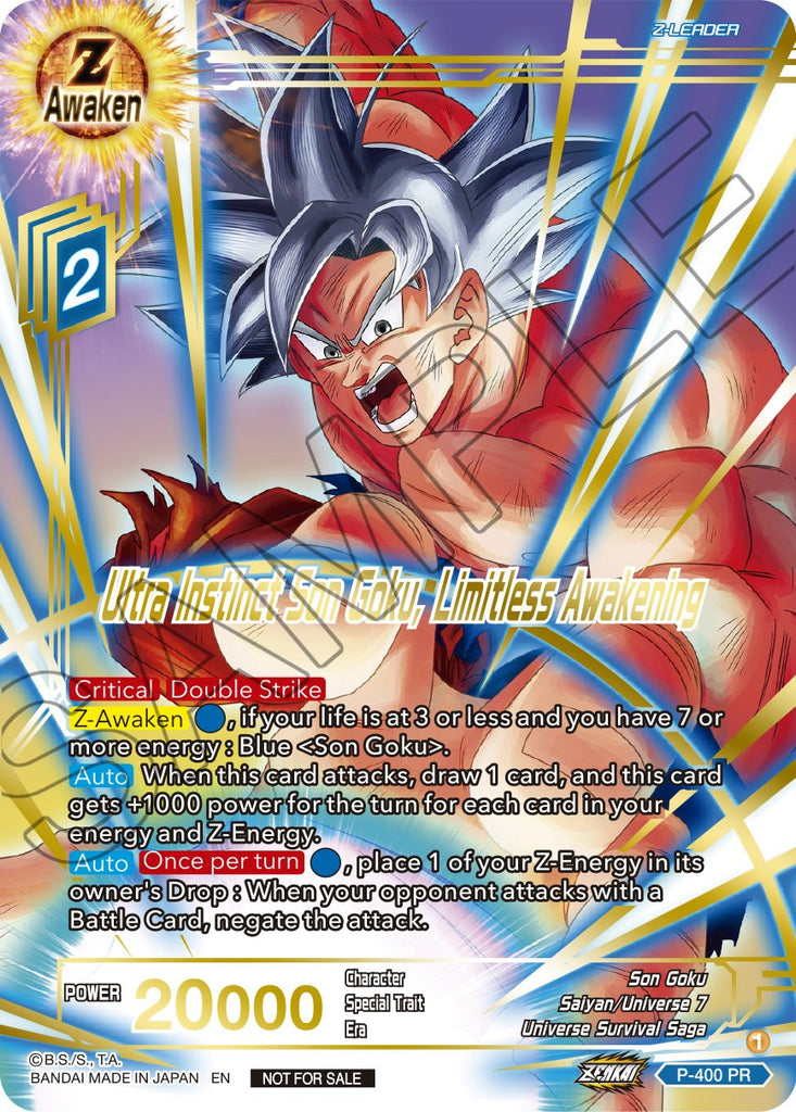Ultra Instinct Son Goku, Limitless Awakening (Gold-Stamped) (P-400) [P