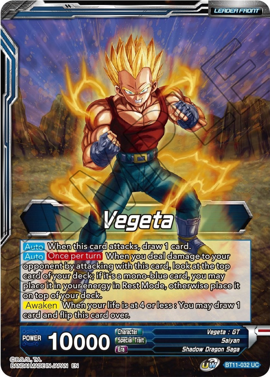 Vegeta // SS4 Vegeta, Ultimate Evolution (BT11-032) [Theme Selection: